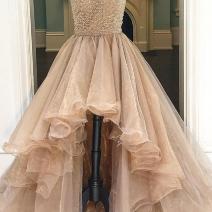 Halter Backless Modest Prom Dresses,Sparkly Prom Dresses,Prom Dresses ...