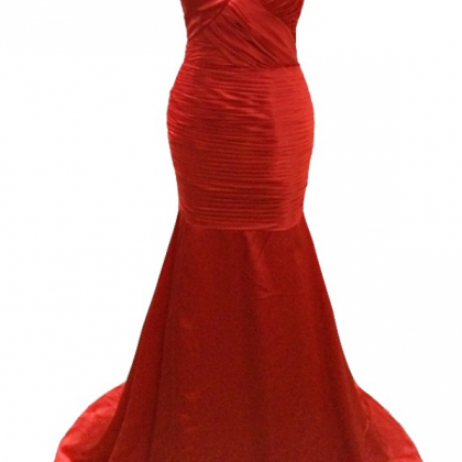 Red Luxury Long Silk Evening Dress * Festa A Party Dress on Luulla