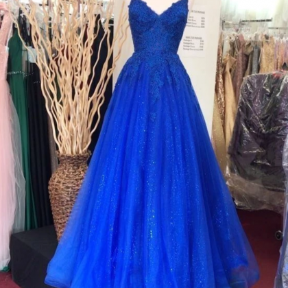 Appliques Spaghetti Prom Dresses Formal Party Dresses on Luulla