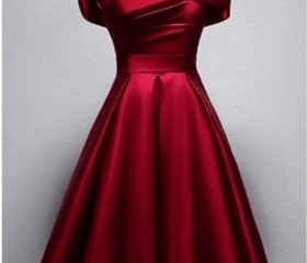 Fashion Lux Charming Red A Line Prom Dress, Short Homecoming Dress ...