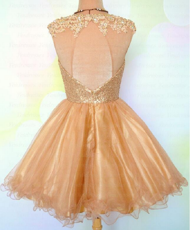 Gold Sequin Homecoming Dress Short Homecoming Dresses On Luulla