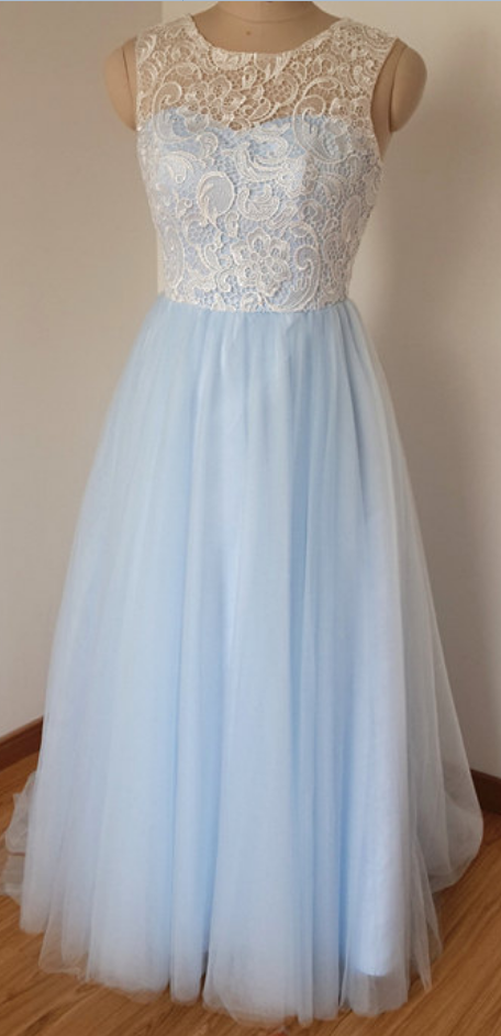 Long Chiffon Prom Dresses Beaded Straps Party Dresses on Luulla
