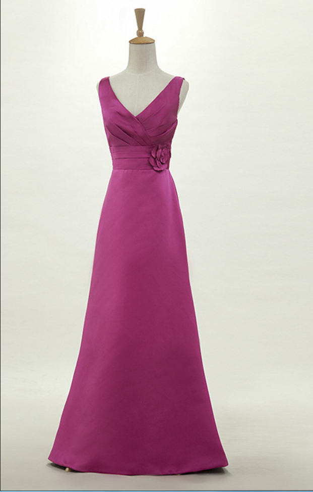 Evening Gowns,formal Evening Gowns,satin Evening Gowns,v-neck Evening ...