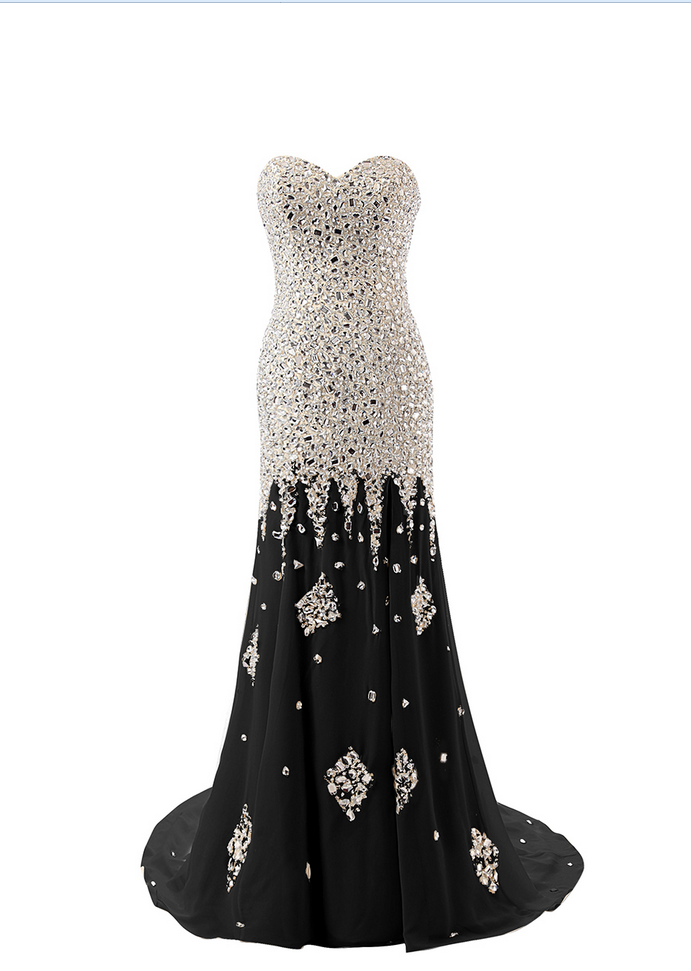 Luxury Beading/crystal Prom Dresses,2017 Sweetheart Evening Dresses ...