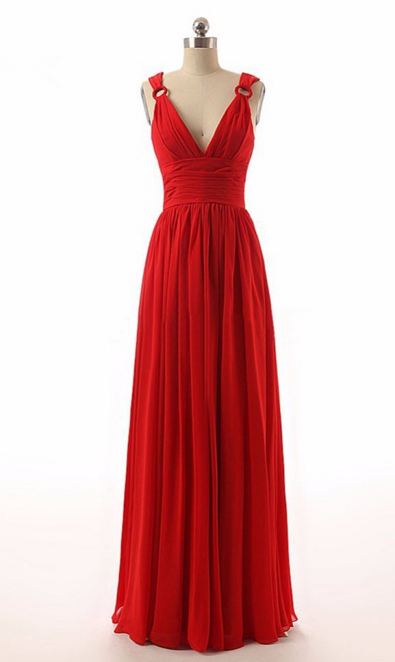 Dresses Straps Four Seasons Of Silk Red Dress Ah Long Sexy Party Dress ...