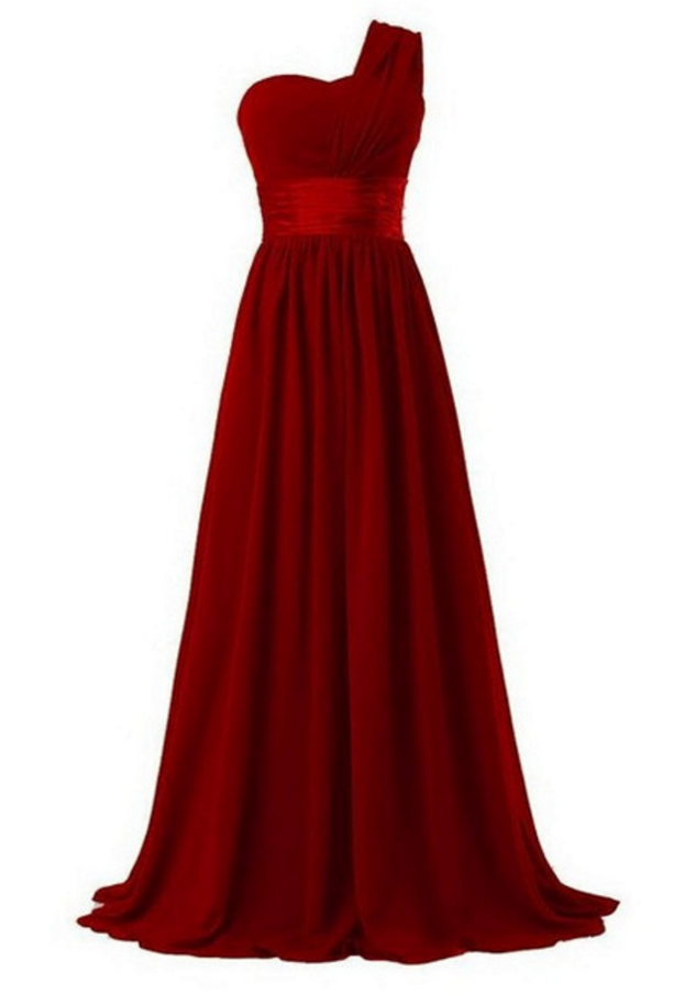 Burgundy Red Long Elegant Prom Dresses Sexy Slimming Stylish Shining ...