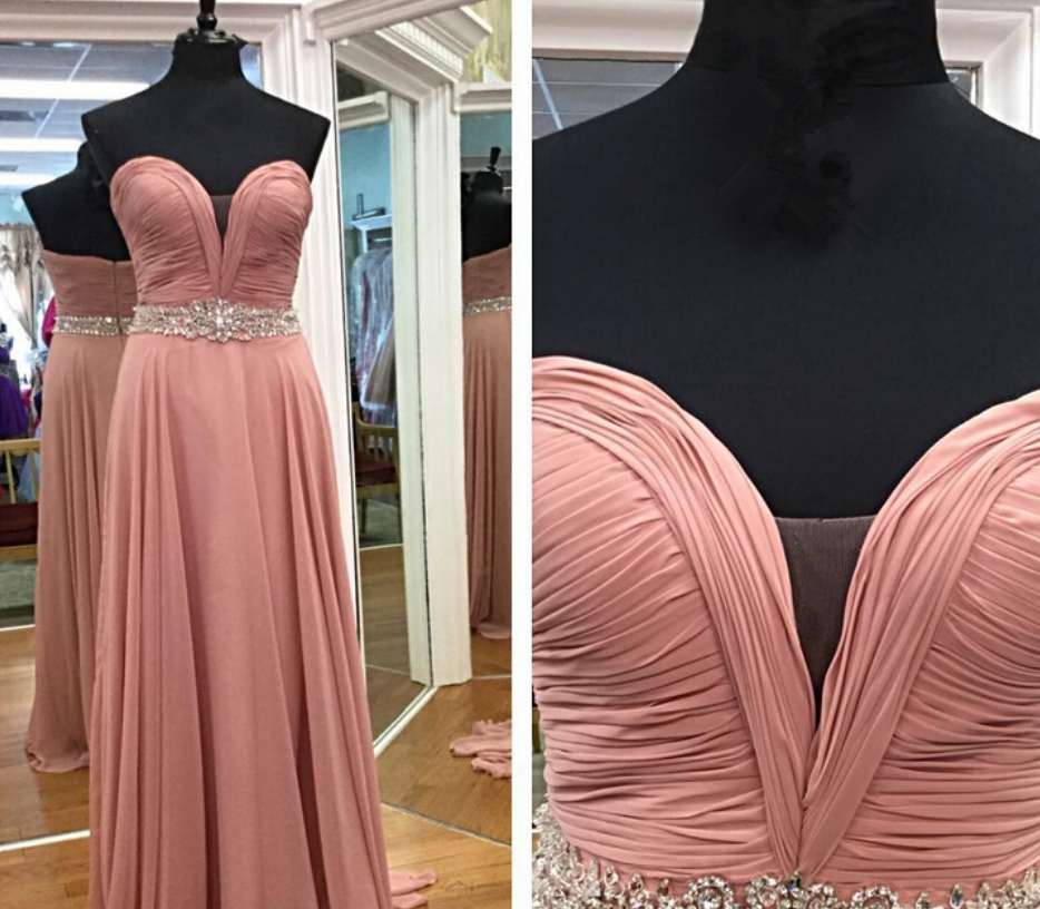 Prom Dress, Prom Dresses,modest Prom Dress,sweetheart Blush Pink ...