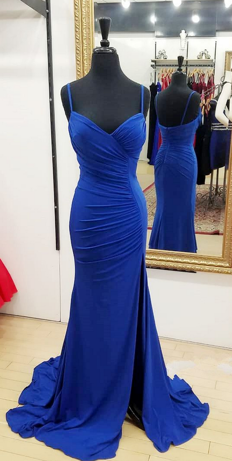 Stunning A-line Long Formal Dress ,royal Blue Prom Dress,evening Dress ...