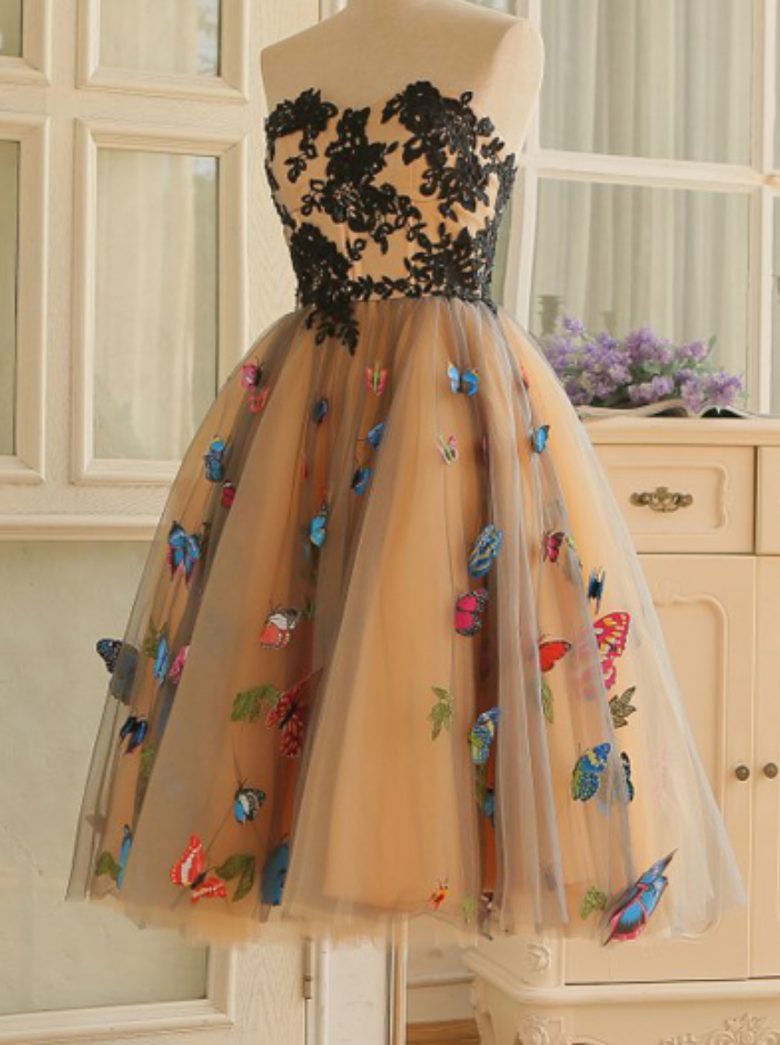 Homecoming Dresses, Short Party Dresses With Bandage Sleeveless Round ...