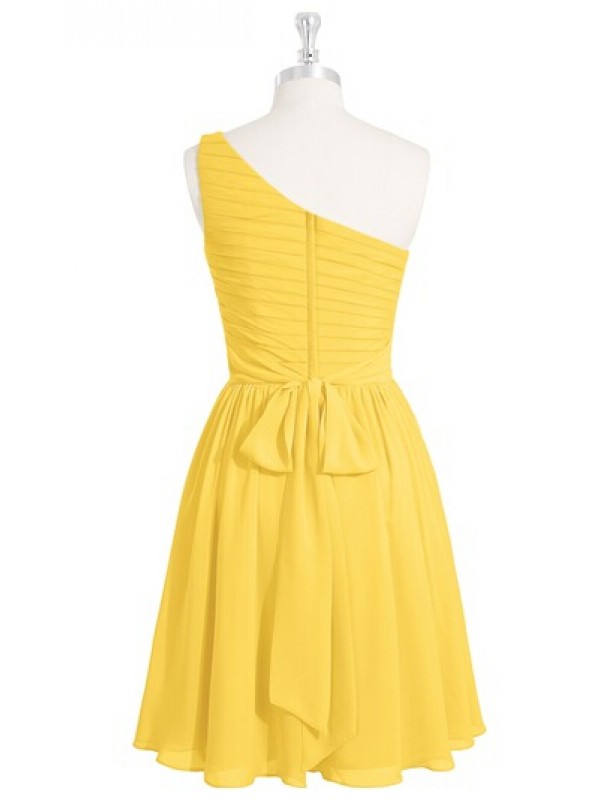 Homecoming Dresses One-shoulder Neckline Chiffon Formal Dress, Cocktail ...