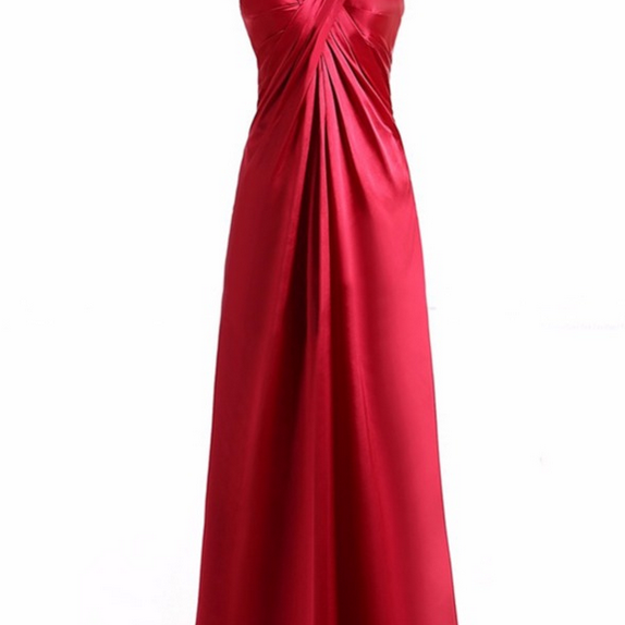 Red Dress, Real Images Dress Silk Ball Gown Long Evening Dress on Luulla