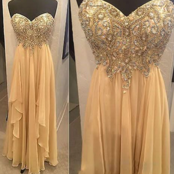 Charming Prom Dress,beading Prom Dress,sweetheart Prom Dress,chiffon ...