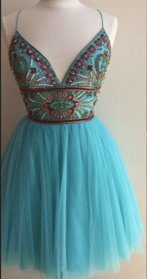 Cute Dresses,homecoming Dress,homecoming Dresses,v-neck Homecoming ...