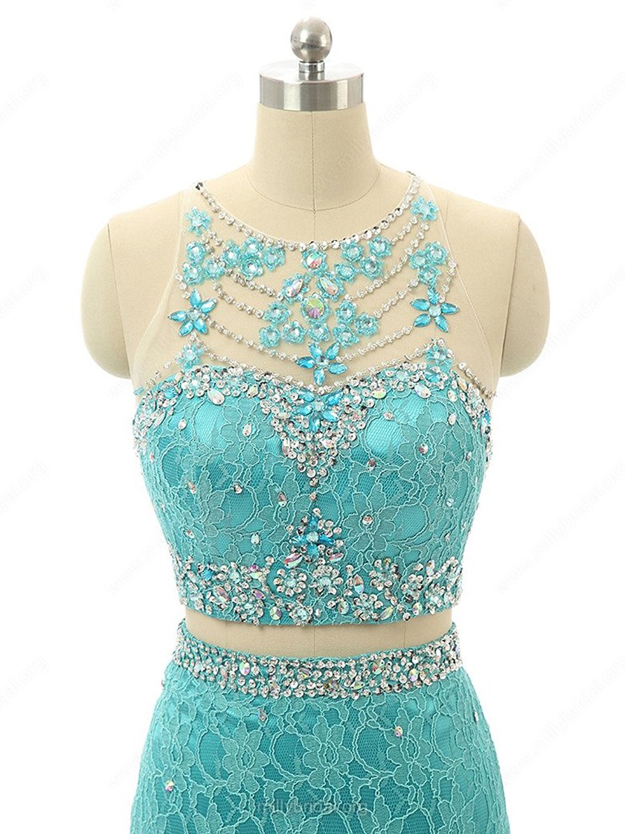 Prom Dresses ,ladies Sheath/column Scoop Neck Lace on Luulla