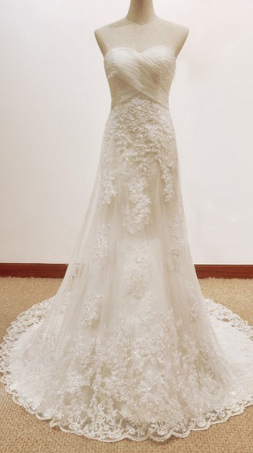 Wedding Dresses Sheath Sweetheart Wedding Dresses With Lace Appliques