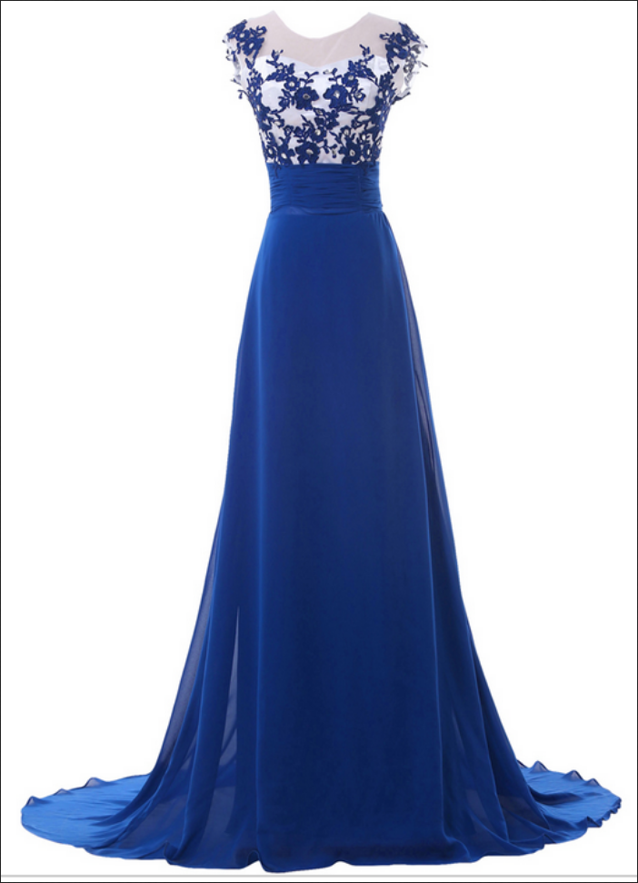 Elegant Women Backless Sexy Spring Prom Dress Fashion Blue Sleeveless ...