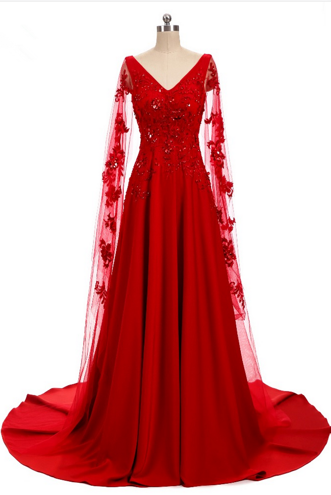 Design Appliques Dress Party Dress Coat Red Skirt Part Of The Actual ...