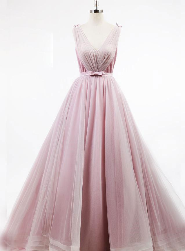Simple Dusty Rose Prom Dresses Organza Sweet 15 Quinceanera Dresses on ...