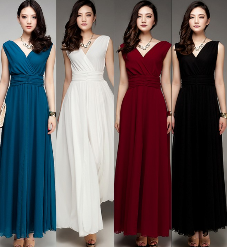 Custom V-neckline Celebrity Dress Simple Red Prom Dress on Luulla