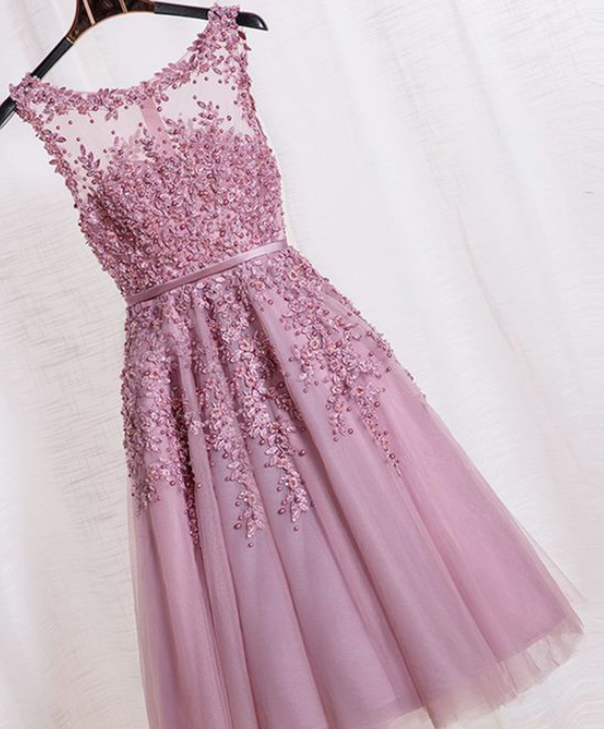 Beauty Graduation Dress,short Prom Dress,tulle Homecoming Dress,beading ...