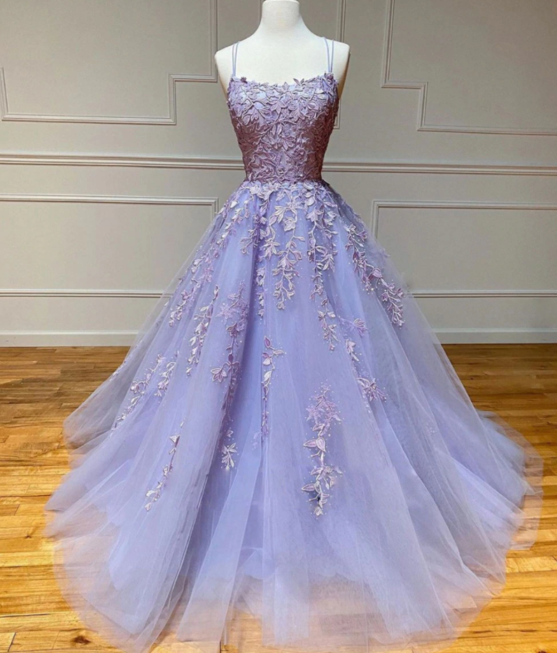 Prom Dresses, Tulle Lace Long Prom Gown, Lace Tulle Formal Dress on Luulla