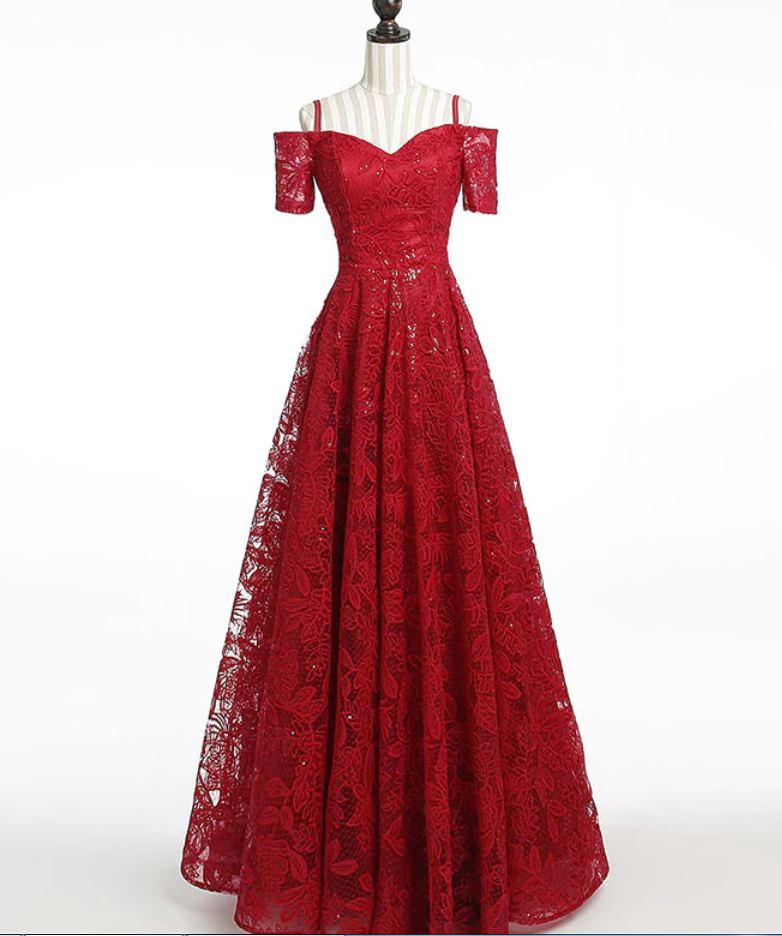 Prom Dresses, Lace Long Prom Dress, Evening Dress on Luulla